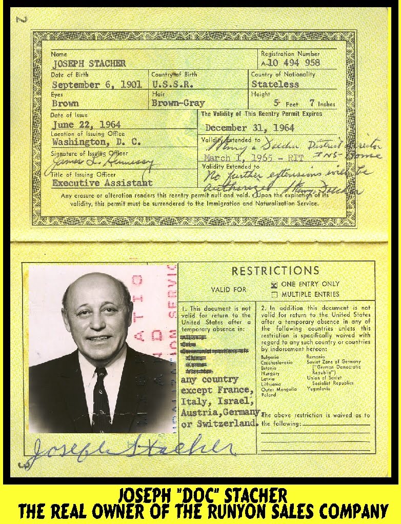 Żydowski gangster - Joseph "Doc" Stacher